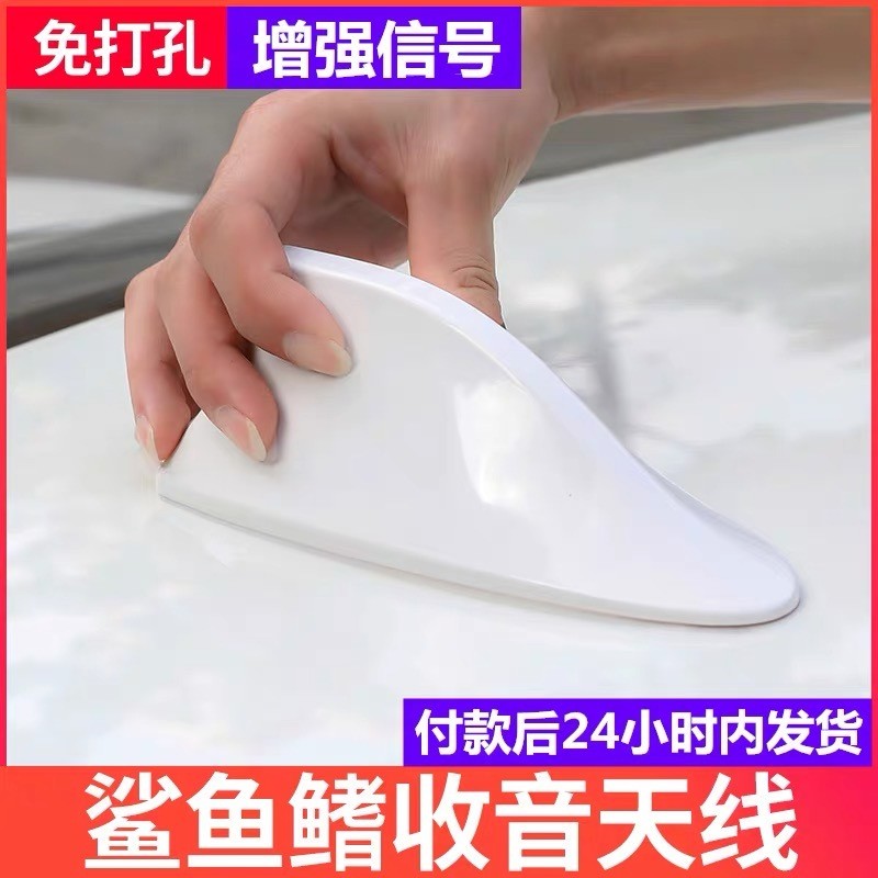 Car Antenna with Radio Signal Car Shark Fin Antenna Roof Tail Modified ...