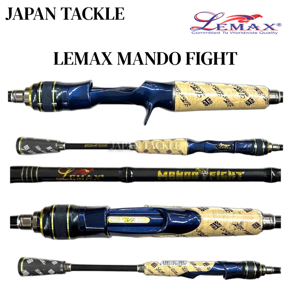 LEMAX MANDO FIGHT FUJI BAITCASTING/SPINNING ROD 1PIECE/2PIECE | Shopee ...