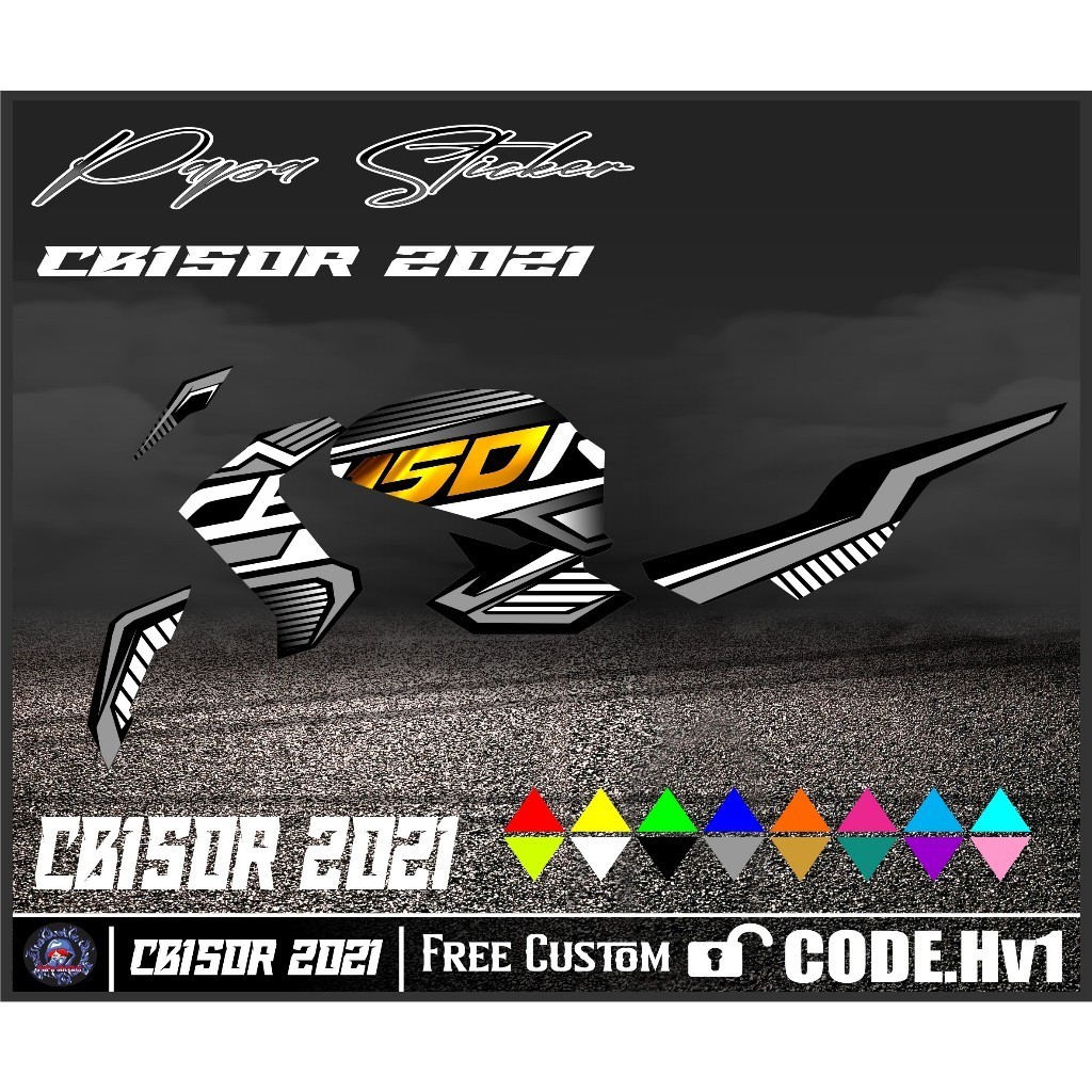 Striping CB150R V4 2021/CB 150 R 2021 Variation Of Sticker Sticker ...