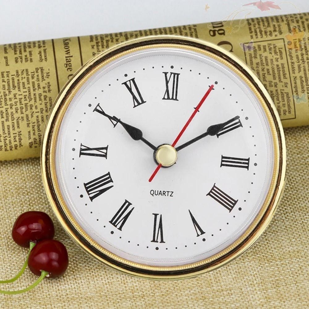 BLISS Insert Round Clock, Roman Number Gold Clocks Head, DIY 65mm ...
