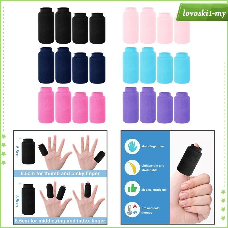 [LovoskibcMY] 4 Pieces Finger Pack ,Hot Cold ,Finger Ice Sleeves for ...