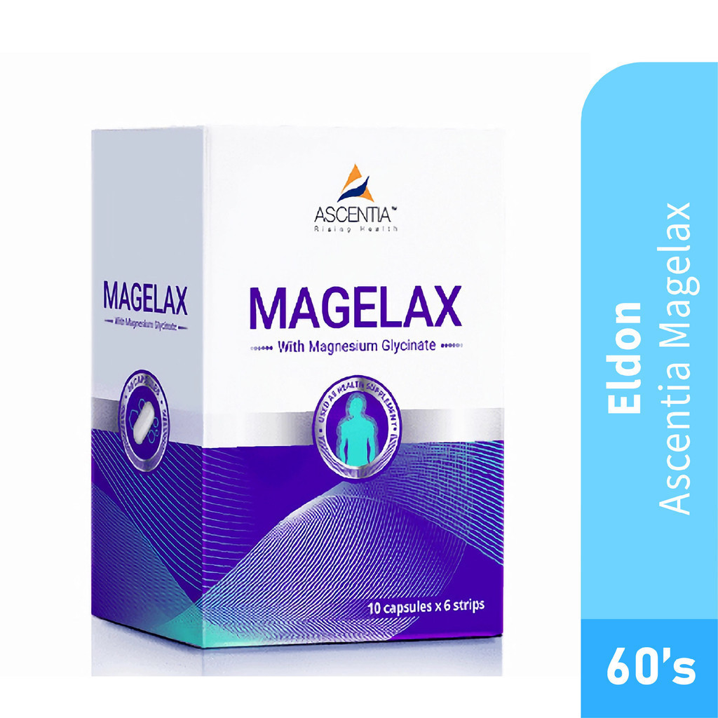 ELDON Ascentia Magelax Magnesium Support Capsules 60's - Memory Booster ...
