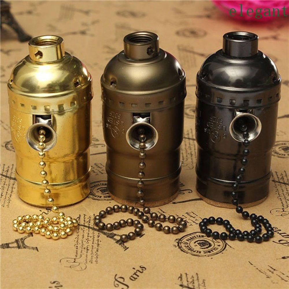 ELEGANT Socket Holder Retro New Base Lamp Holder Screw Bulbs Edison E26 ...
