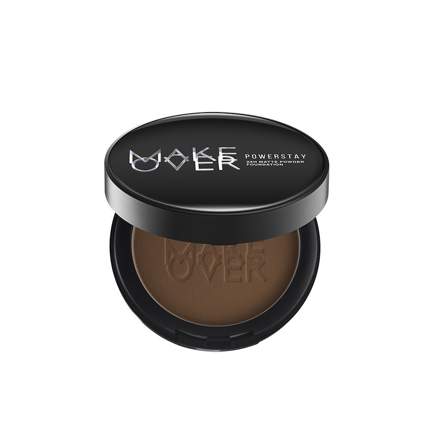 Makeover MAKE OVER Powerstay 24H Matte Powder Foundation N70 Ebony ...