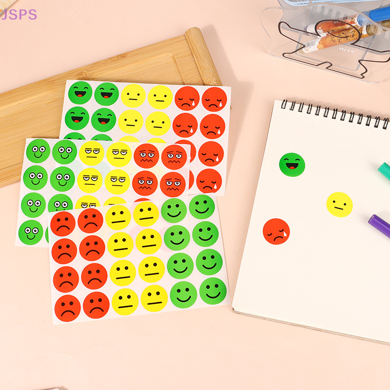 JSPS 1" Happy Sad Smiling Face Behavior Stickers 1200pcs Labels ...