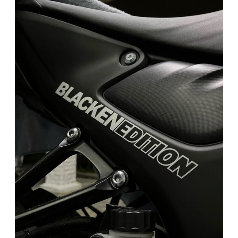[3pcs] Blacken Edition Sticker Limited Car Sticker Front Shovel Rear ...