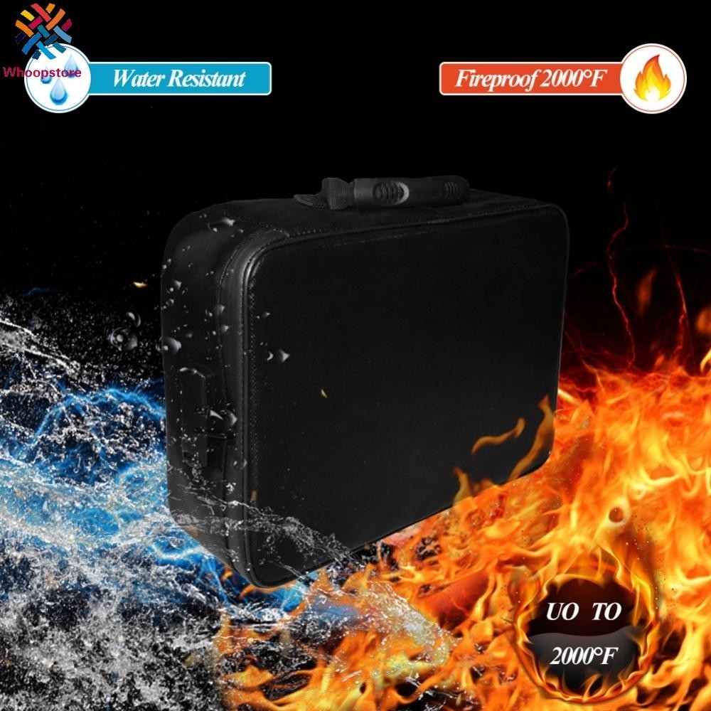 Fireproof Document Bag 7 Compartments Accordion Folder Built-in Elastic ...