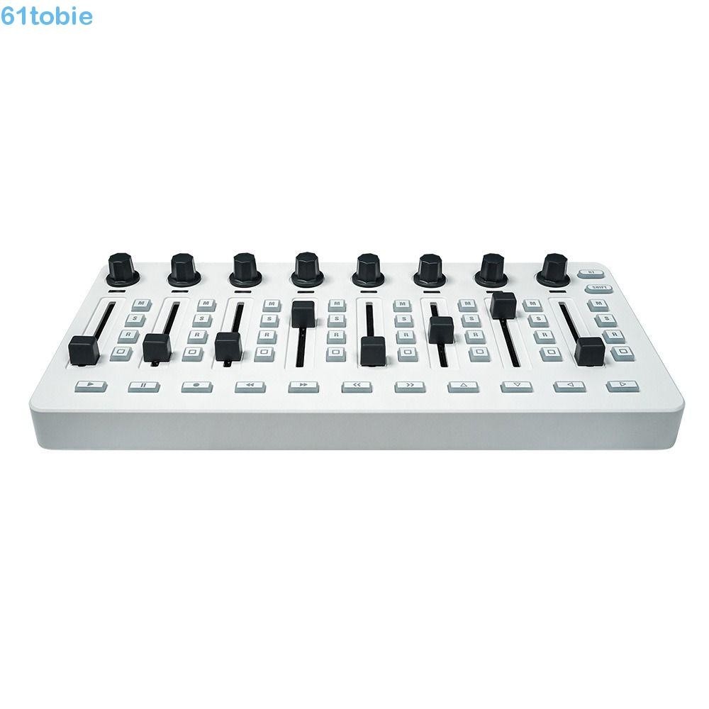 TOBIE Wireless MIDI Controller, 8 Encoder BT Connection Mixing Console ...