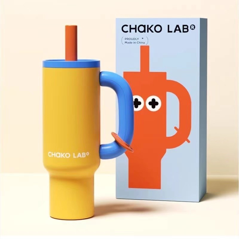 Chakolab Hexu Straw Thermos Cup Ice Master Cup 1050ML Large Capacity ...