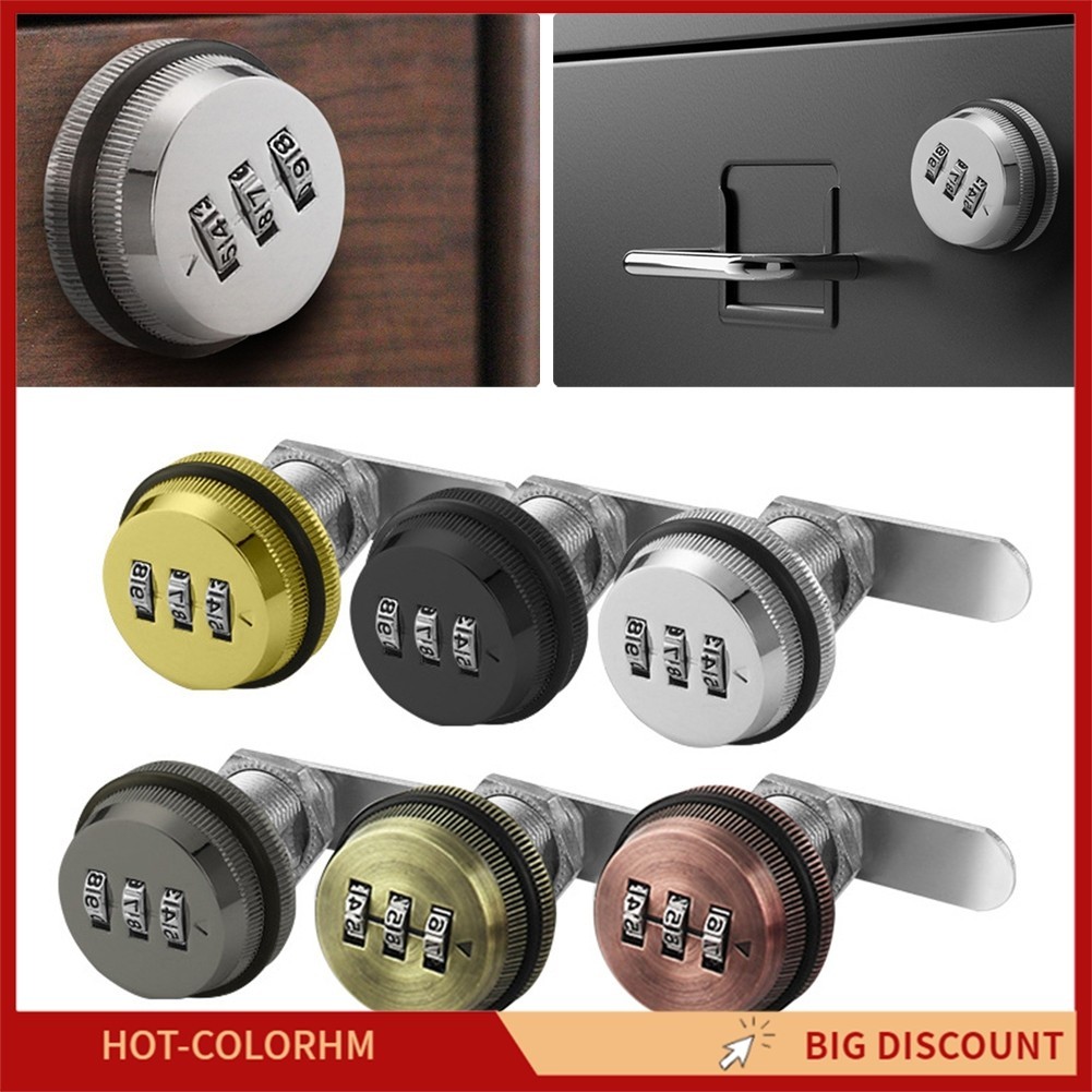 [CH]3 Digital Code Combination Lock Box Mail Post New Alloy Zinc Locker ...