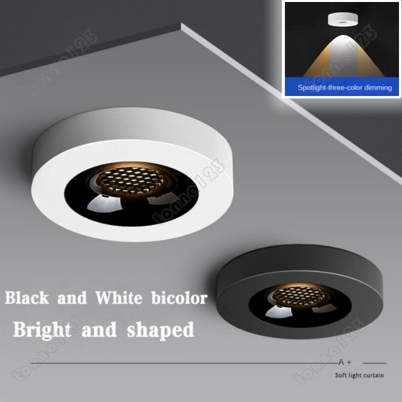 LED Ultra thin surface mounted spotlights/downlights lights with three ...