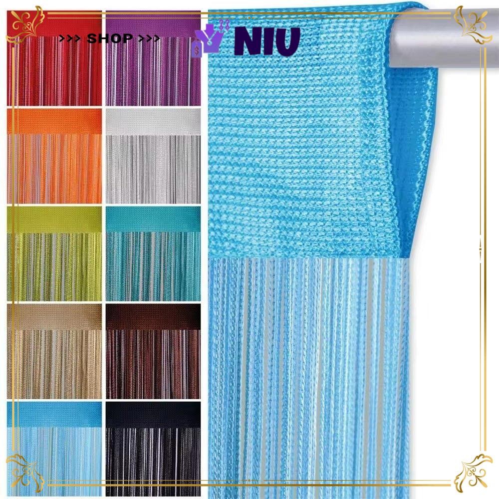 NIU Thread Curtains, 100CM X 200CM Encryption Type Ribbon String ...