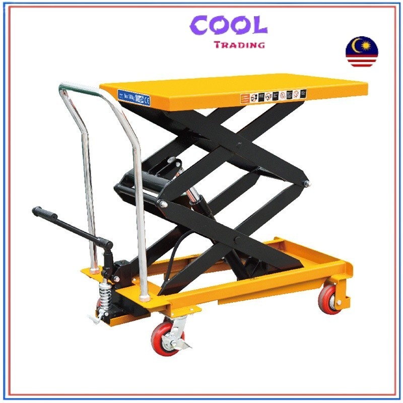 P Manual Hydraulic Table High 0.9 / 0.72 Meter Lifting Cart Platform ...