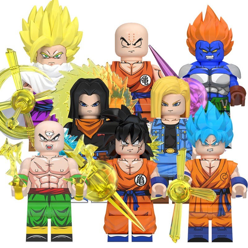 DBZ Krillin Son Goku Gohan Yamcha Tien Shinhan Android 17 Ball Series ...