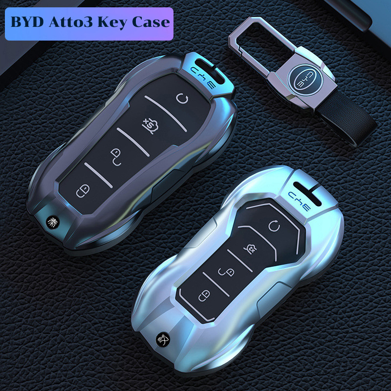 Aluminum Alloy Key Case Byd dolphin atto3 seal Car Key Case Seal Atto3 dolphin Advanced Key Case ...