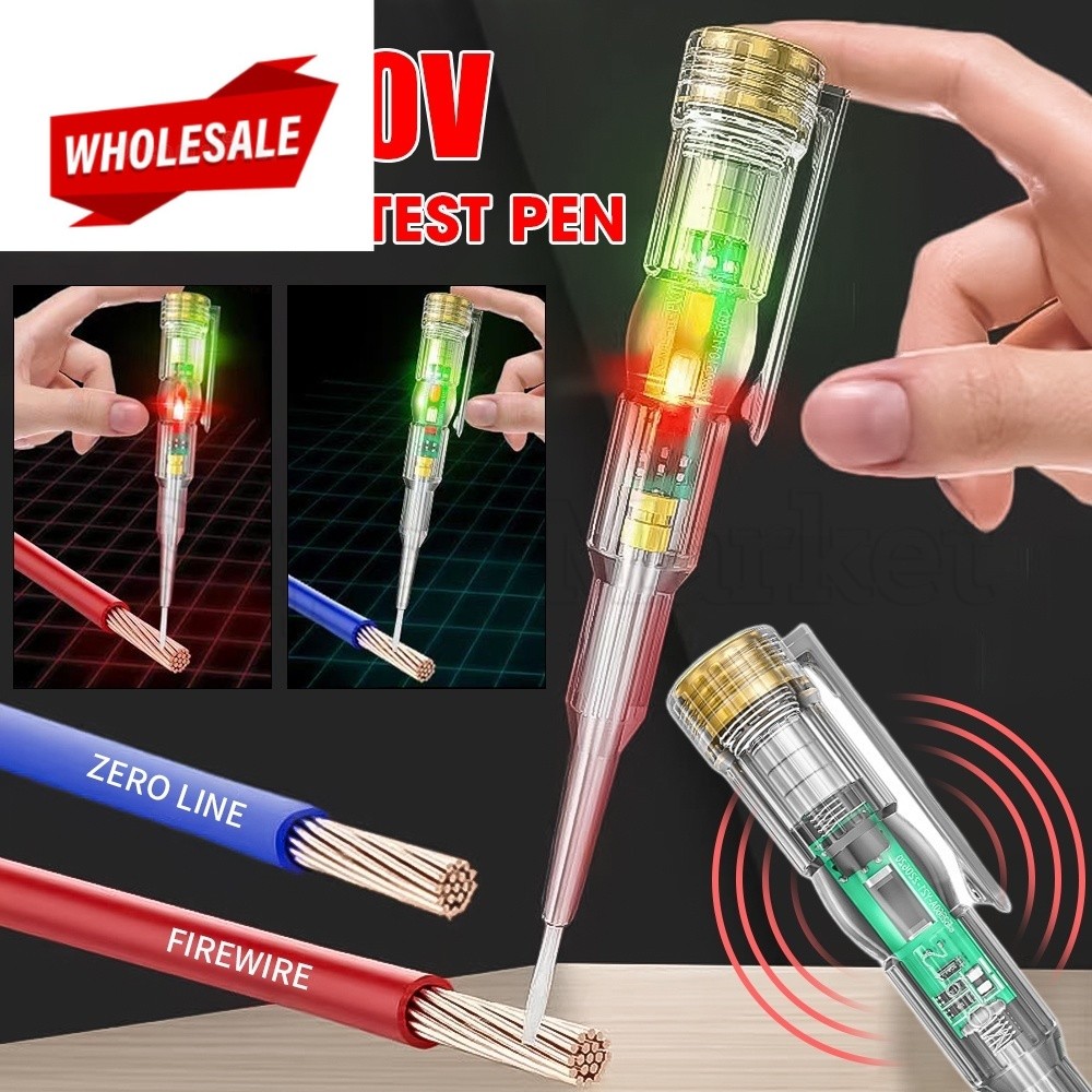 (BC) 70-250V Color Double Lamp Detector Pen,Intelligent Induction Power ...