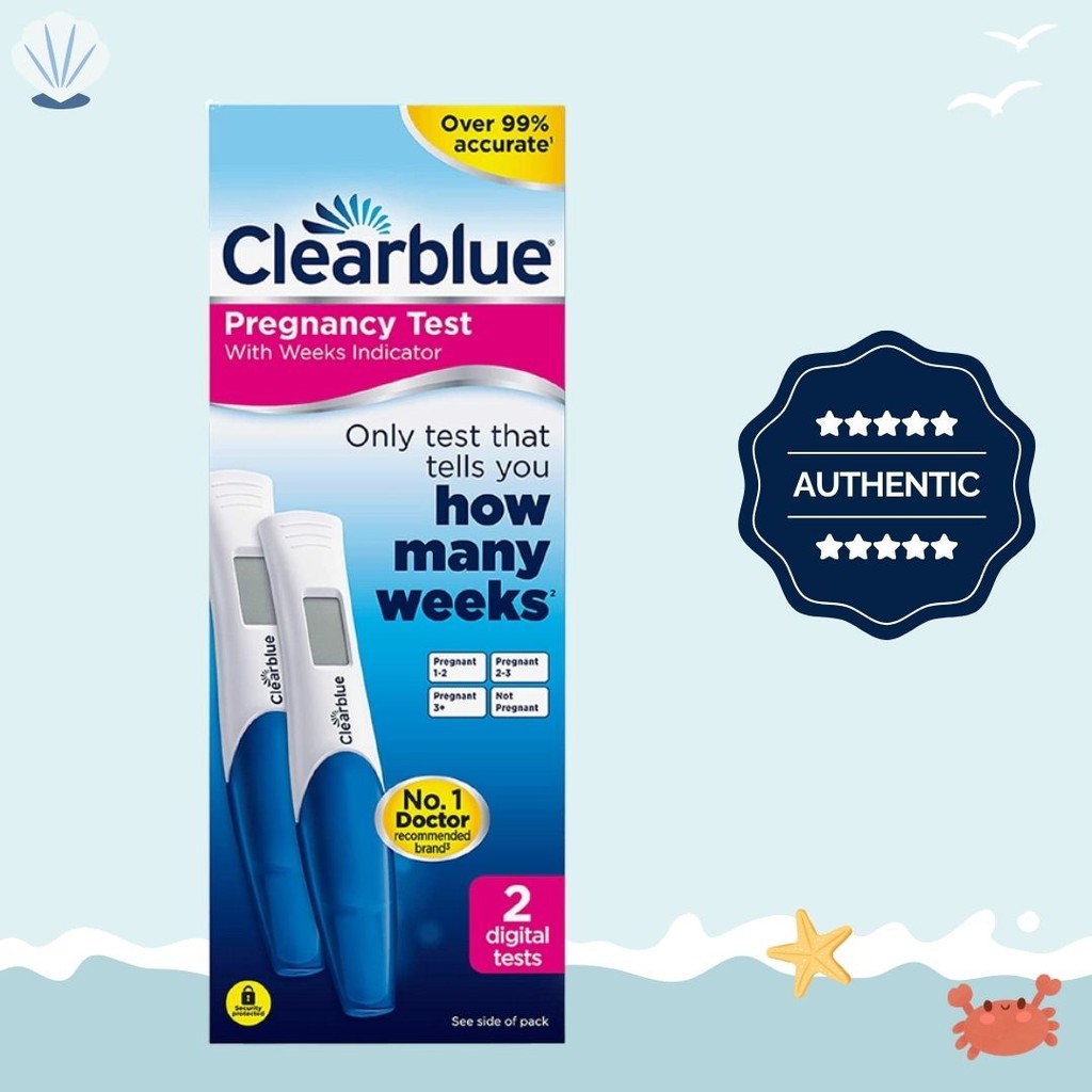 Clearblue Digital Pregnancy Test Weeks Indicator 2 Tests | Shopee Malaysia