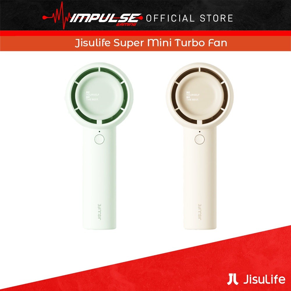 Jisulife Super Mini Turbo Fan - Brown/Green (4500mAh) | Shopee Malaysia