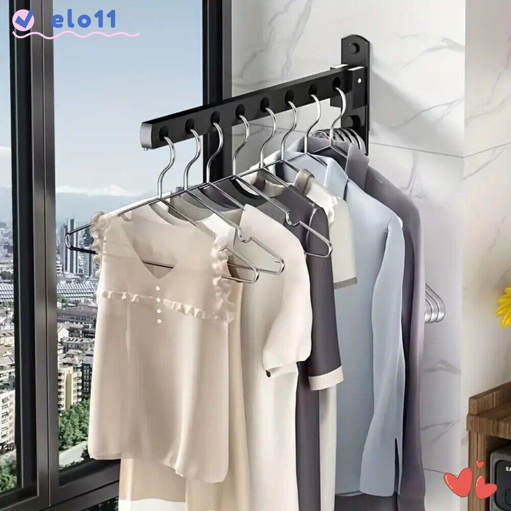 ELO11 Telescopic Clothes Drying Pole, No Punching Required Invisible ...