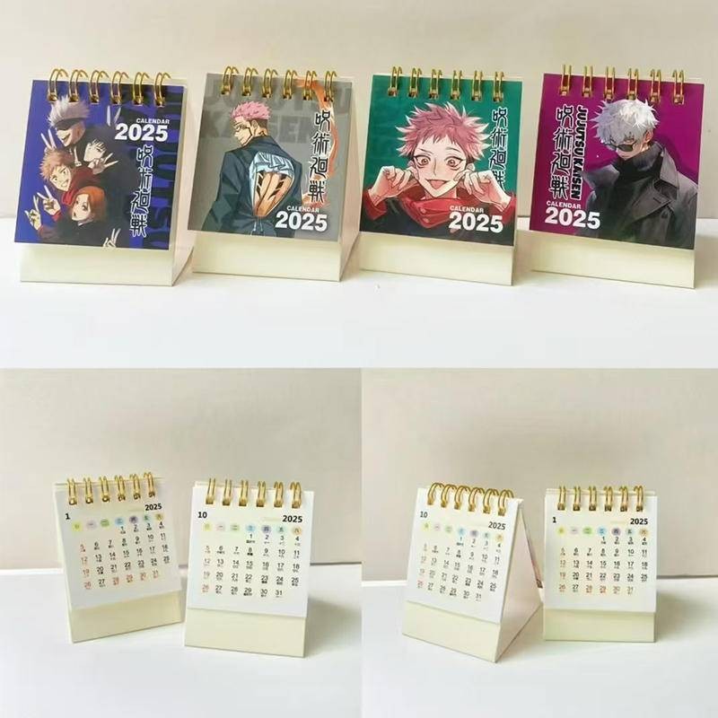 2025 Jujutsu Kaisen Haikyuu Blue Lock Desktop Paper mini Calendar dual ...