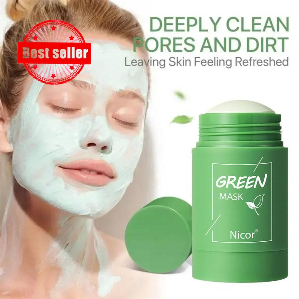 (buy 1 Take 1)green Tea Mask Cleansing Blackheads Acne Solid Oil Hydrating Green Control Mask ...