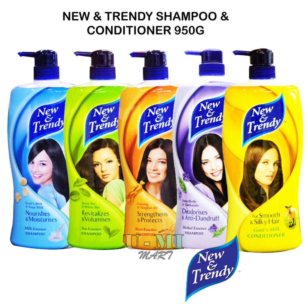 NEW & TRENDY SHAMPOO & CONDITIONER 950G | Shopee Malaysia