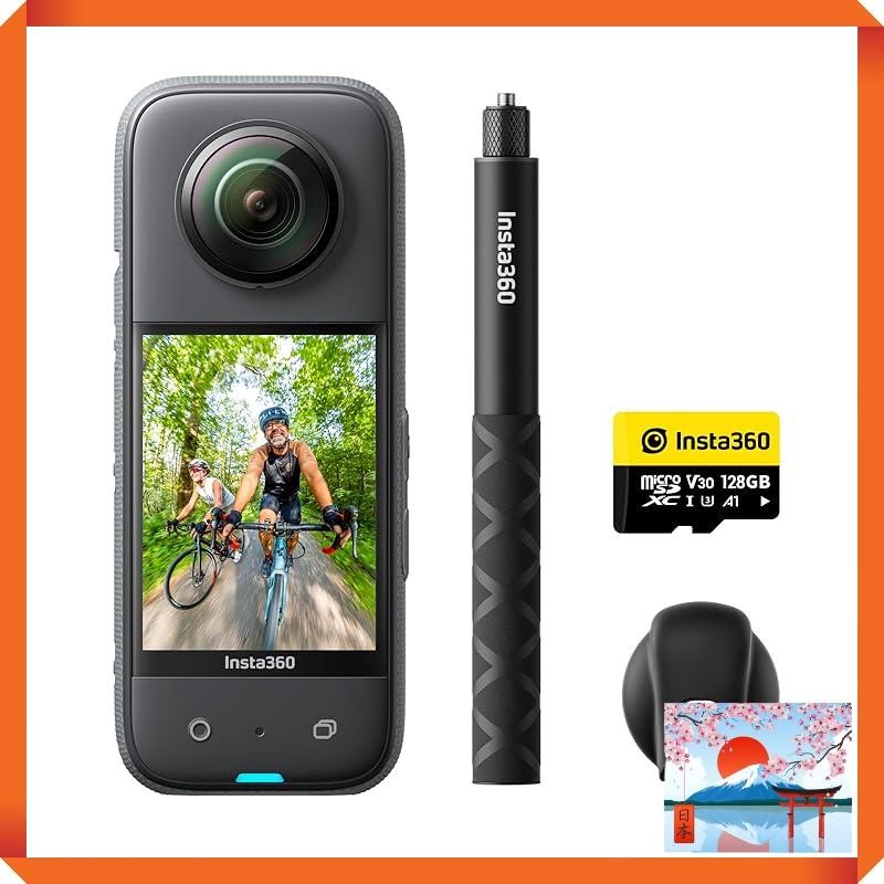 Insta360 X3 Vlog Kit | 128GB SD Card Included 360-degree Camera Action Camera New 1/2 inch 48MP ...