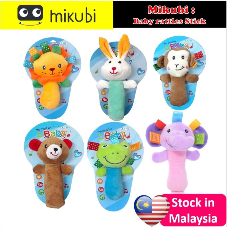 Animal cartoon rattles Stick/ Baby Rattle Hanging - T17 rattle baby ...