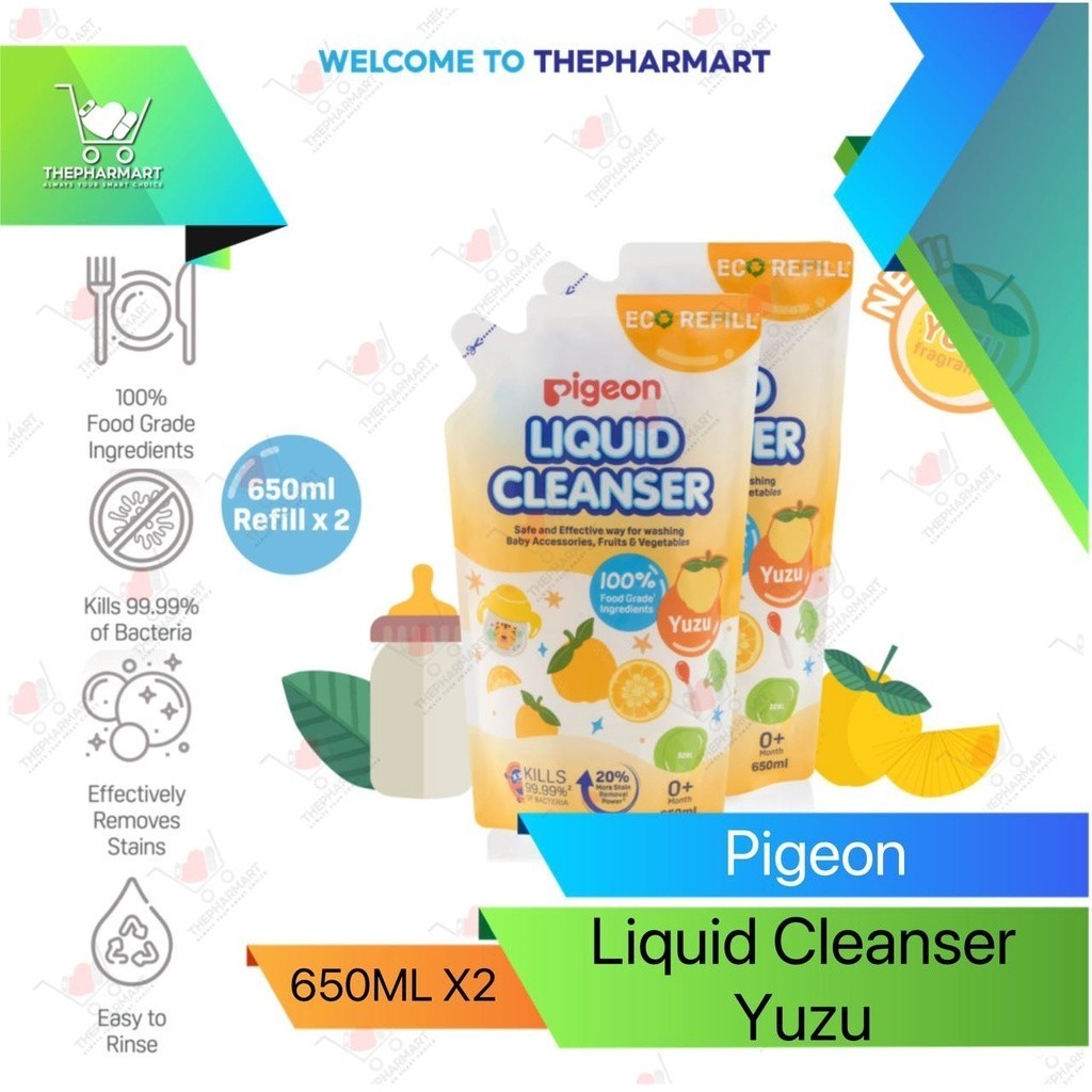 Pigeon Liquid Cleanser Yuzu / Original (Bottle 700ML / Refil 650ML X 2 ) | Shopee Malaysia