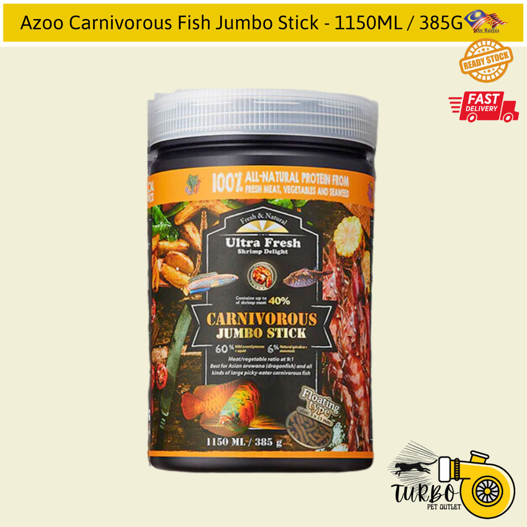 Azoo Plus Ultra Fresh For Carnivorous Fish Jumbo Stick (1150ML / 385G) | Shopee Malaysia