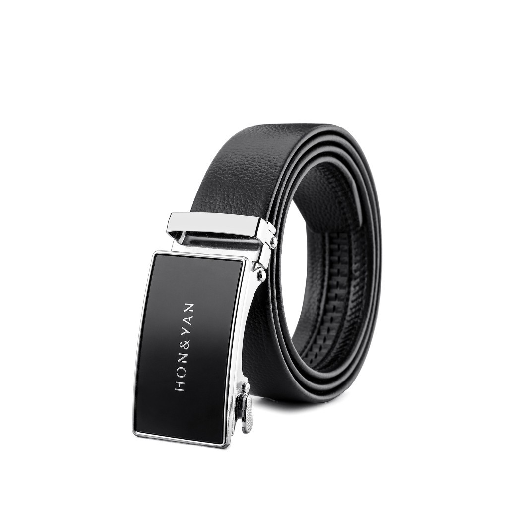 HITAM [FREE Box] Vincent Belt Men's Belt Imported Leather Waist Belt ...