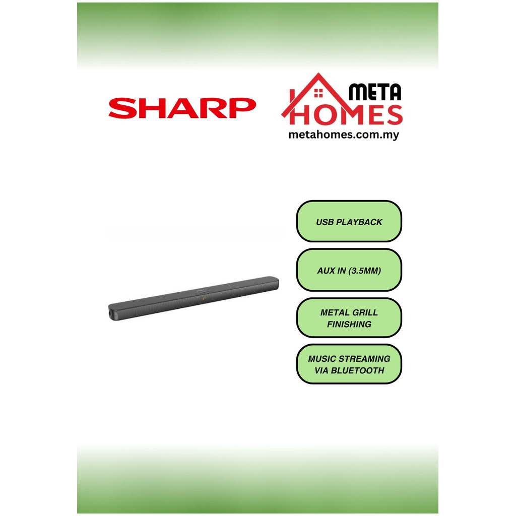 Sharp 50W Sound Bar HTSB117 | Shopee Malaysia