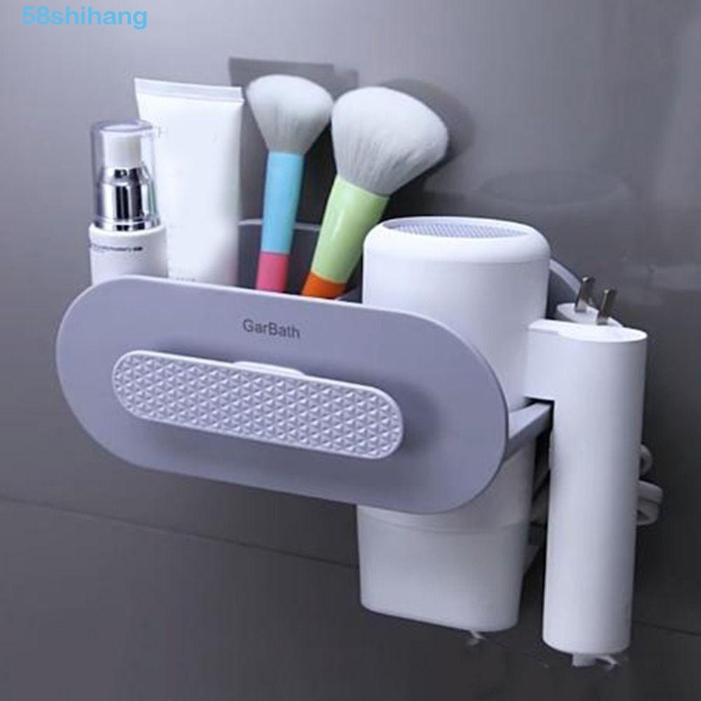 SHIHANG Hair Dryer Rack, Hands-Free Plastic Air Blower Rack ...