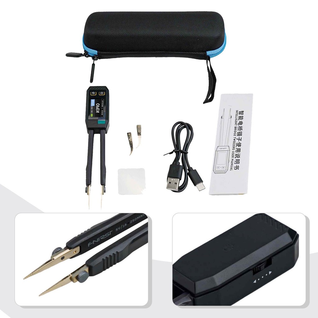 LCR-ST1 Digital BridgeMeter High Precision LCR Meter Tweezer ...