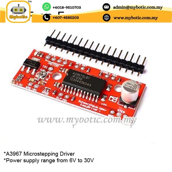 CNC A3967 Easy Driver A3967SLBT Stepping Stepper Motor Driver Arduino ...