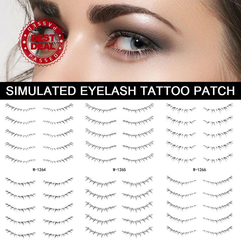 3d Eyebrow Stickers Lower Eyelash False Eyelashes Sticker Sweet Makeup ...