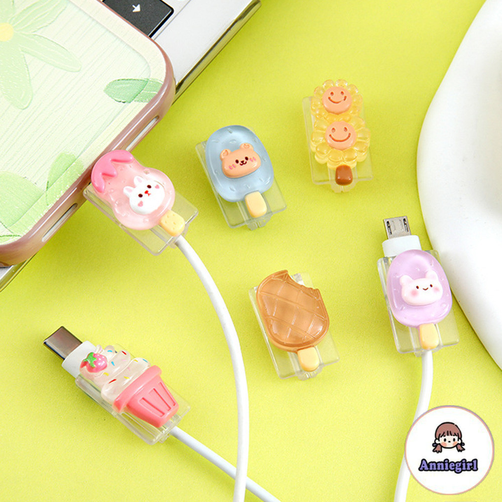 Kawaii Cartoon Animal Cable Protector Cute Charger Protector Cable ...