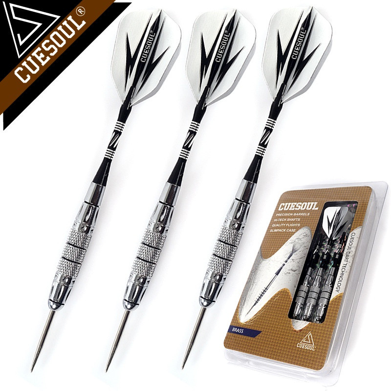 CUESOUL 22g Professional Dart Pin Steel Tip Darts with Brass Barrels ...