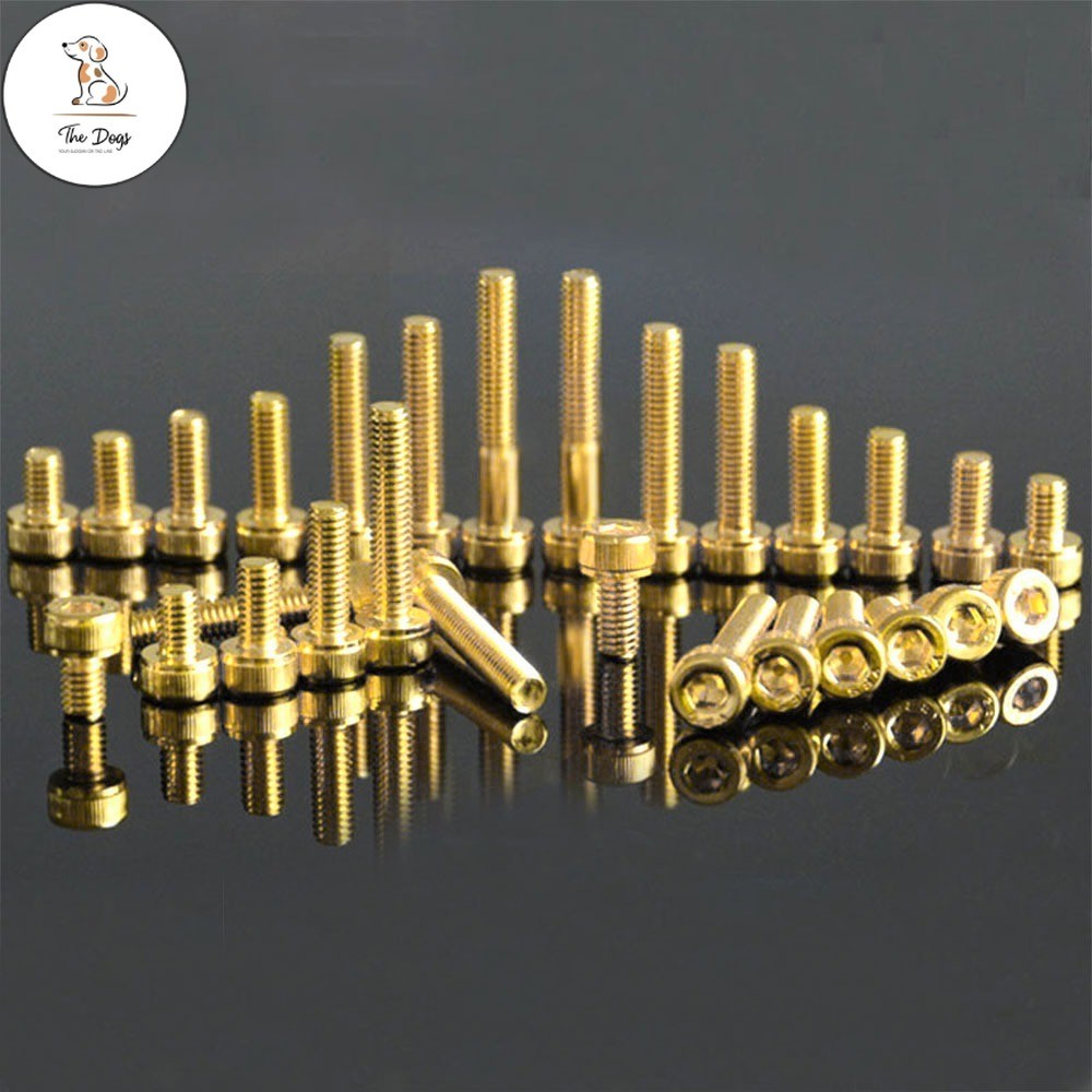 DC M2 M2.5 M3 M4 M5 Ti-plated Gold Hex Socket Head Cap Screw Allen ...