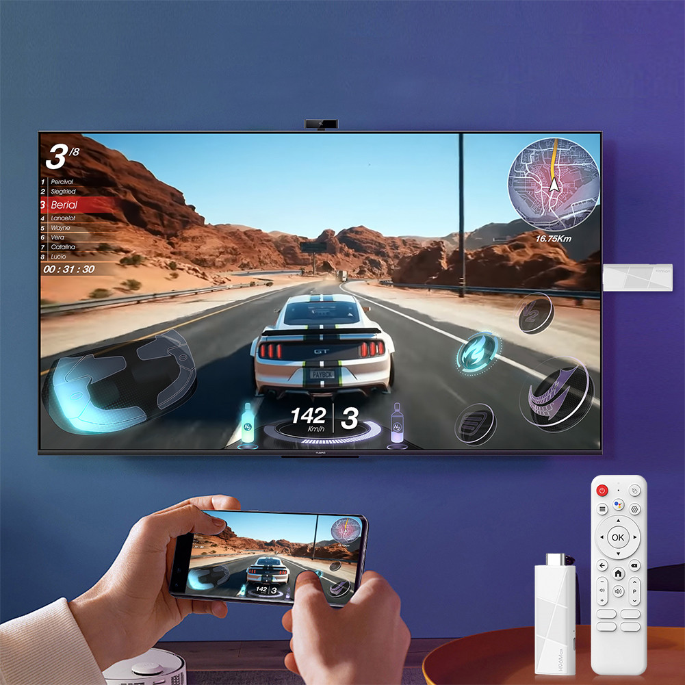 H96 MAX RK3518 Mini TV Stick Quad Core Android 14 Smart TV Box Voice ...