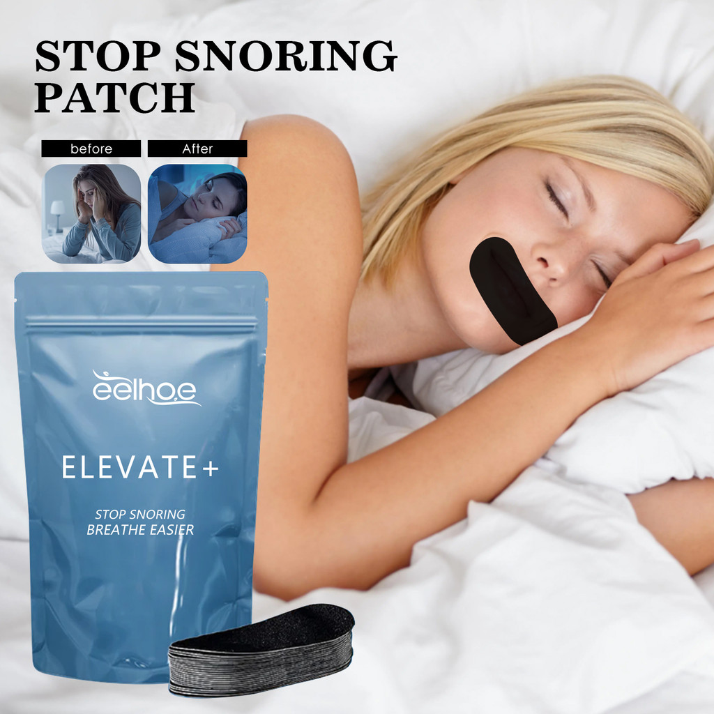 EELHOE Stop Snoring Patch 30pcs Mouth Breathing Patch Sleep Tape Lip Nose Breathing Improving ...