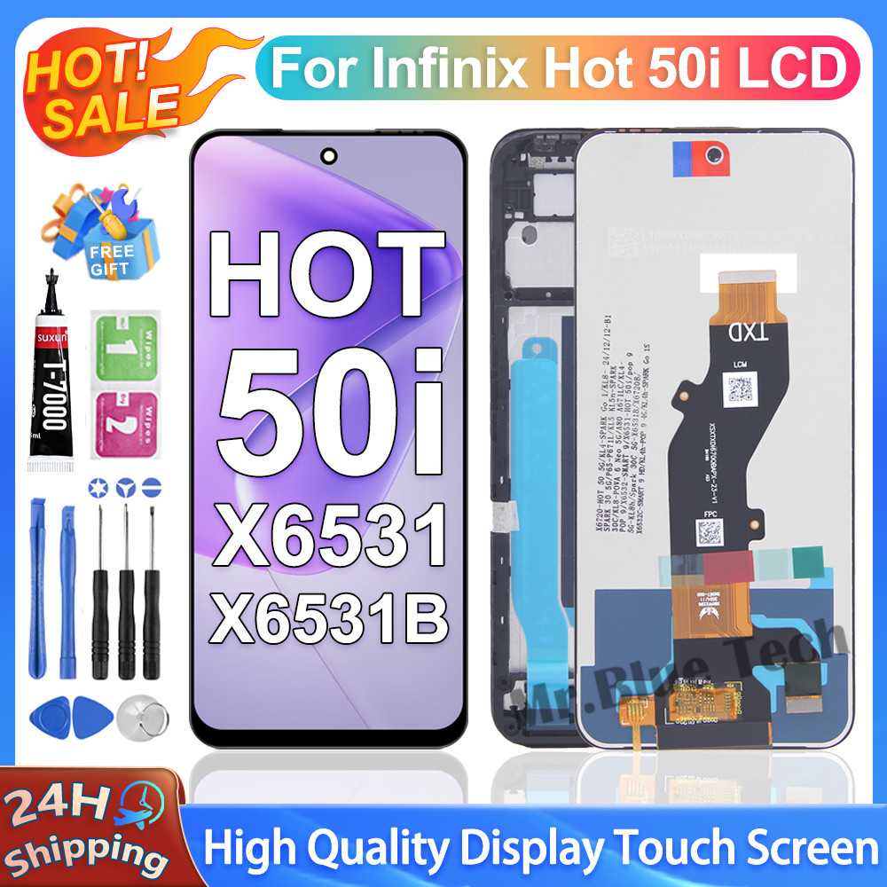 For Infinix Hot 50i LCD Display X6531 X6531B Touch Screen Digitizer ...