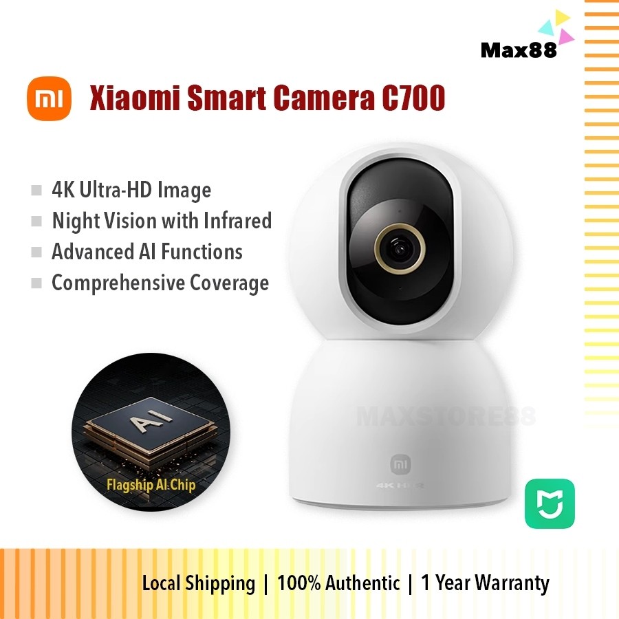 Xiaomi Smart Camera C700 | 4K 8MP UltraHD Imaging | Flagship AI Chip ...