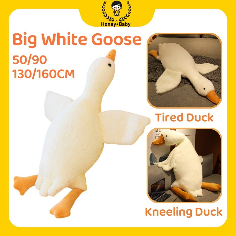 Goose Plush Toy 50/90/130/160CM Big White Goose Hug Pillow Cute Animal ...