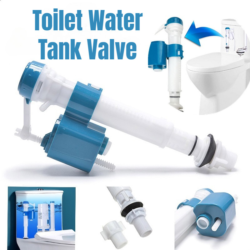 Toilet Water Tank Valve Adjustable Cistern Inlet Valve Bottom Siphon ...