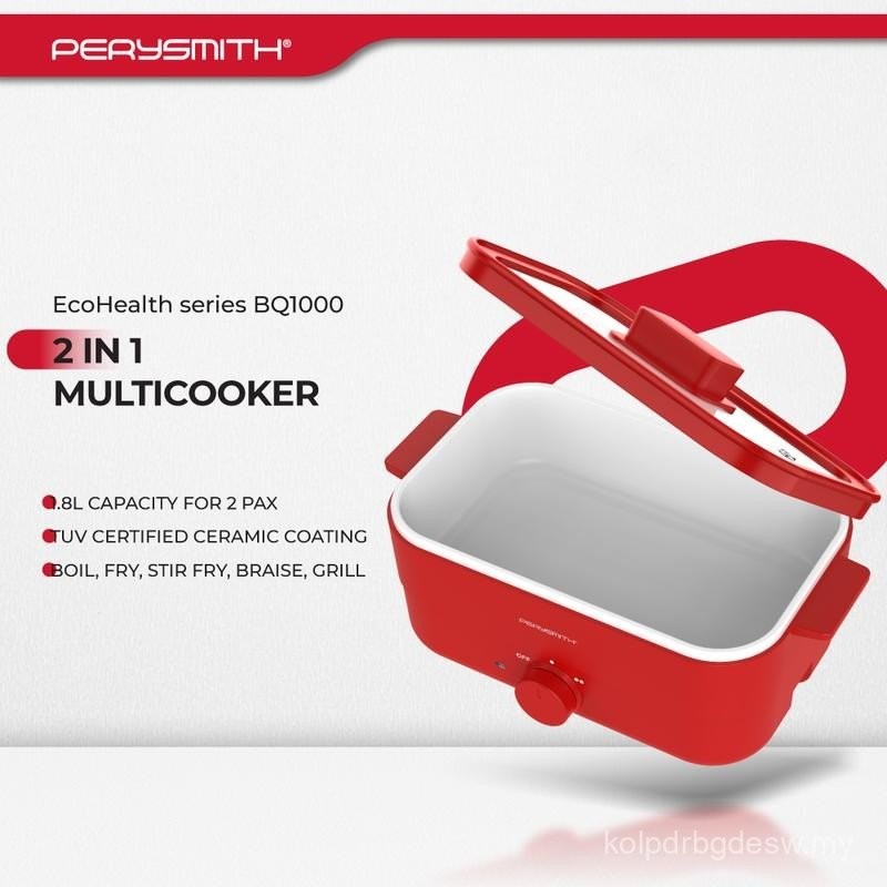 PerySmith 1.8L BBQ Multi Cooker Ecohealth Series BQ1000 (New 2023 ...