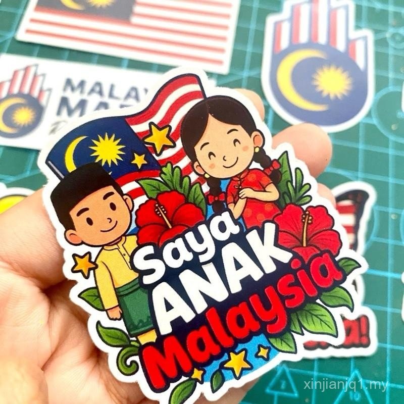 Sticker Pelekat Merdeka (12 Corak) | Saiz 6cm | Tema Patriotik Malaysia ...