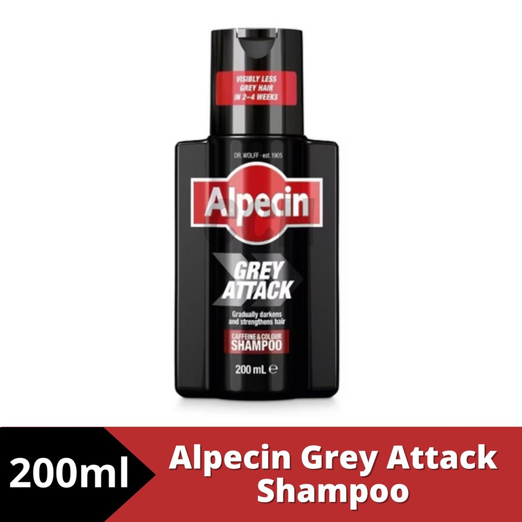 Alpecin Grey Attack Caffeine & Color Shampoo - 200ml | Shopee Malaysia