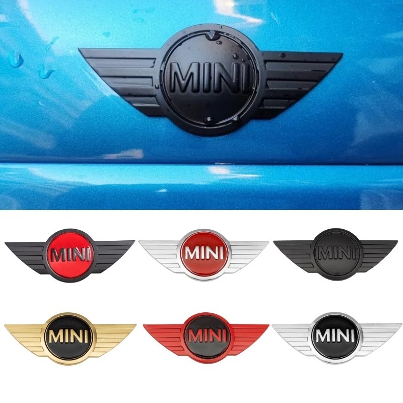 Metal Car Body Sticker Logo Rear Emblem Decal Accessories For Mini ...