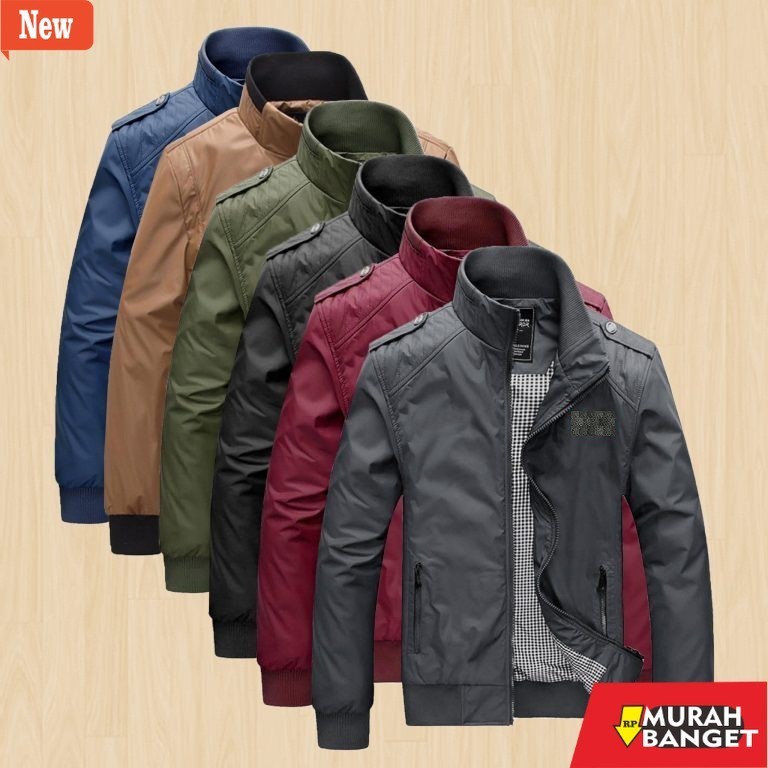Garut ORI Men's Leather Jacket New Tab Harrington Smit Office Men's WP ...